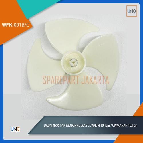 Jual Daun kipas fan motor kulkas CCW/CW 10.1cm as 3.17mm WFK-001BC - CCW / ARAH KIRI - Kab ...