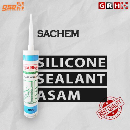 Jual Lem Silen Kaca/Silicone Sealant Sachem - Putih, satuan - Kota ...