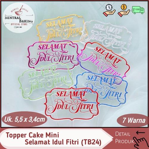Jual Topper Cake Mini Selamat Idul Fitri (TB24) / Toppers Lebaran Idul ...
