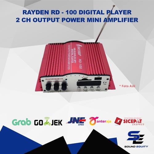 Jual RAYDEN RD - 100 DIGITAL PLAYER 2 CH OUTPUT MINI AMPLIFIER ...