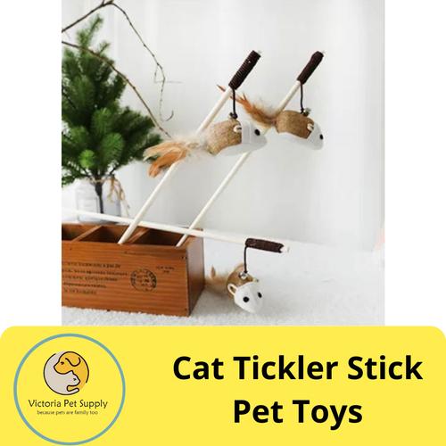 Jual Cat Tickler Stick Pet Toys / Mainan Tongkat Kucing Anjing Gigit ...