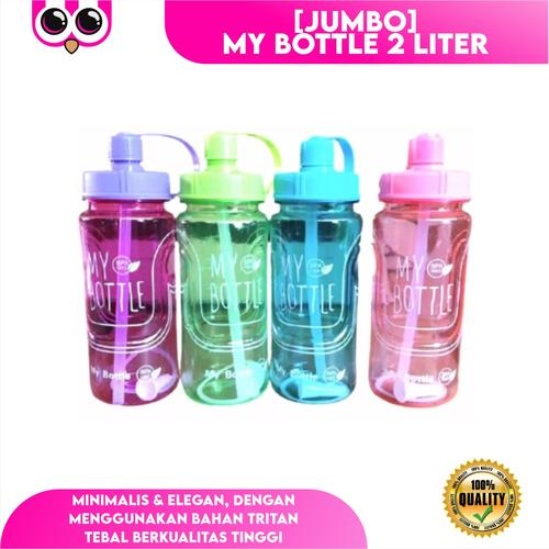Jual [JUMBO] MY BOTTLE 2 LITER / BOTOL AIR MINUM / TEMPAT MINUM - Kota ...