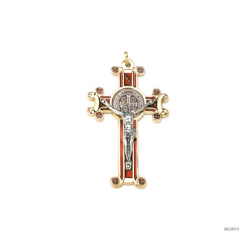 Jual Kalung Tali Salib St. Benedictus 8 Circles Gold Rohani Katolik ...