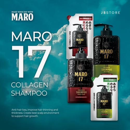 Jual Shampoo Pria MARO 17 Collagen MARO17 Perfect Mild Wash Bottle ...
