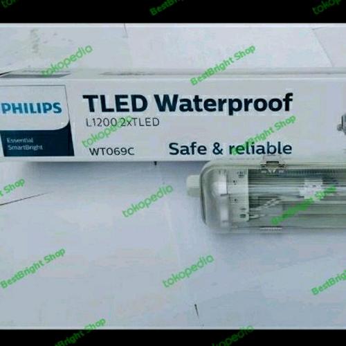 Jual Kap waterproof TL LED WT069C 2xTLED L1200 + NICAD BATRE - Jakarta ...