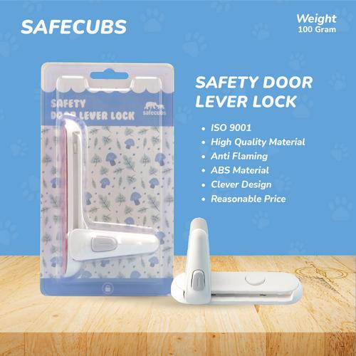 Jual Safecubs door lever lock / pengaman pengunci gagang handle pintu ...