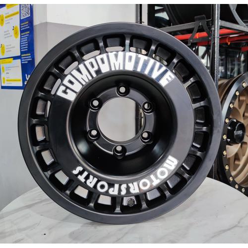 Jual Velg Compomotive Rally Ring 15 SatinBlack Hilux DC Hardtop Ford ...