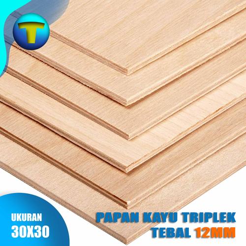 Jual 30x30cm Tebal 12mm Papan Kayu Triplek Multiplek Ukuran (30x30)cm ...