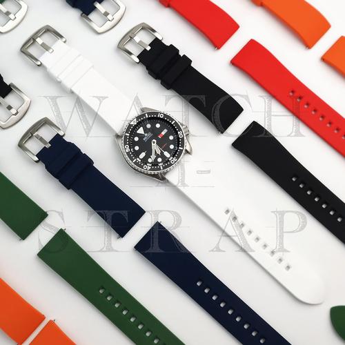 Jual Premium Grade Silicone Rubber Diver Strap 18mm 20mm 22mm 24mm FSC1 ...