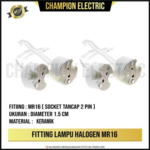 Jual Fitting/Fiting Lampu MR16 / GU10 Downlight / Bohlam LED / Kap ...