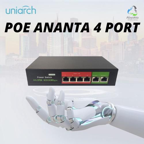 Jual Poe Switch Hub 4 Port ANANTA Full Speed PoE Garansi 1 Tahun ...