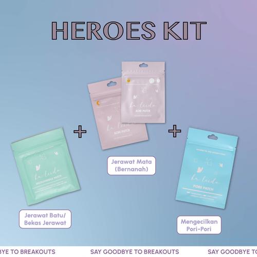 Jual KALEIDO Heroes Kit [Microneedle +pore + acne patch day & night ...