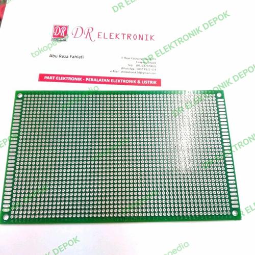 Jual PCB Double Depan Belakang Layer Fiber Titik lubang Through Hole ...