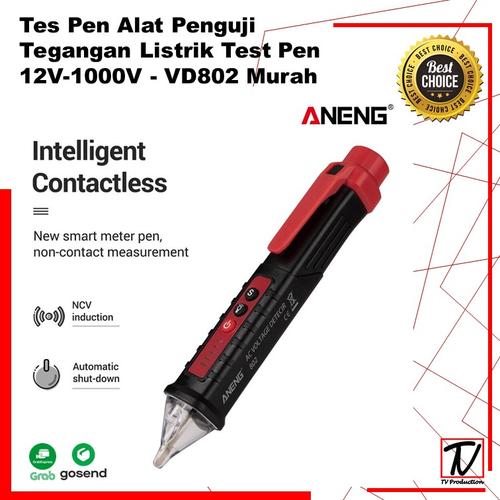 Promo Tes Pen Alat Penguji Tegangan Listrik Test Pen 12V-1000V - VD802 ...