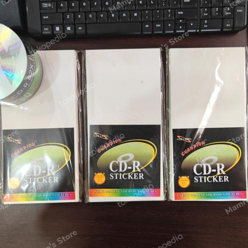 Jual Label sticker CD/DVD HVS isi 50 lembar tapi bisa u 100 CD/DVD ...