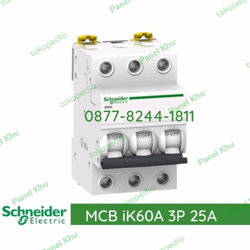 Jual MCB iK60A Schneider 3 Phase 25A - Jakarta Barat - Panel Khu | Tokopedia