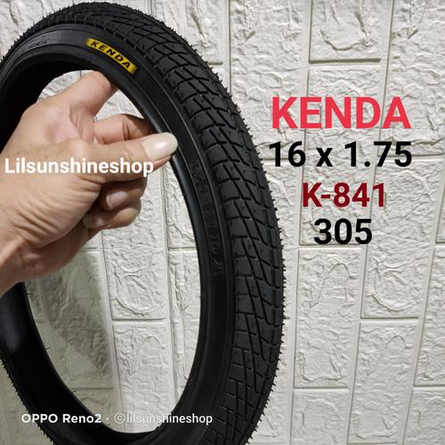 Jual Ban Luar Sepeda 16 x 1.75 KENDA 305 K-841 Black Folding Bike Mini BMX - Kab. Jember ...