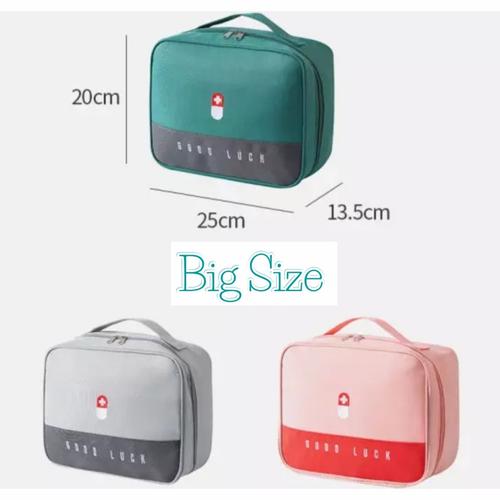 Jual Korean Medical Pouch / Tas Obat / Dompet Kotak Obat Korea - Merah Muda, Big Size - Jakarta ...