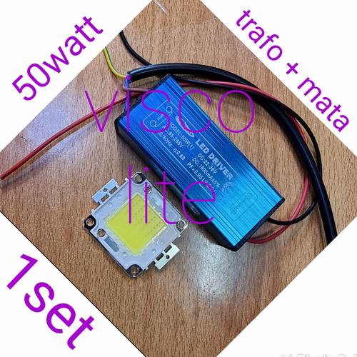 Jual trafo led cob 50w - driver sorot dan pju 50watt - mata chip 50 watt - mata COB 50w ...