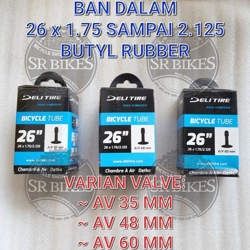 Jual Ban Dalam Sepeda 26 x 1.75/2.125 AV Cop Pentil Motor. DELI TIRE!! - Kab. Tulungagung - SR ...