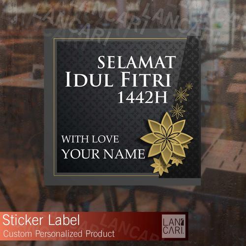 Jual Sticker Label Idul Fitri Eid Mubarak Stiker Hadiah Kemasan ...