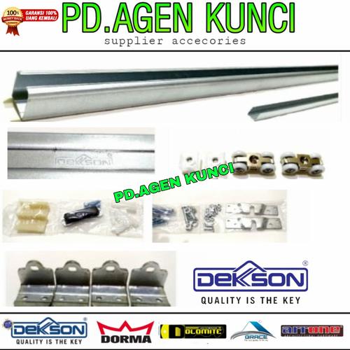 Jual Rel sleding PREMIUM DEKSON G4 2.0m (200cm) 1set/rel pintu geser ...