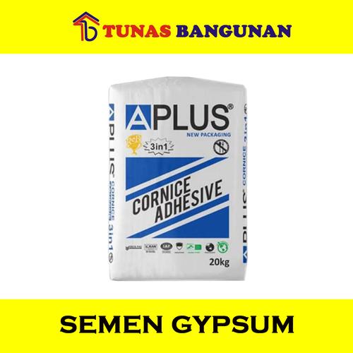 Jual SEMEN DEMPUL GYPSUM KOMPON CORNICE A PLUS - 1 Sak Zak 20 KG - Kota ...