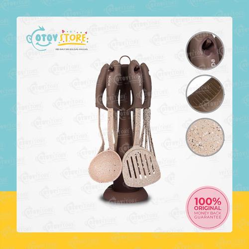 Jual Bolde Super Utensils Beige 6 In 1 Sets / Spatula Granite Bolde ...
