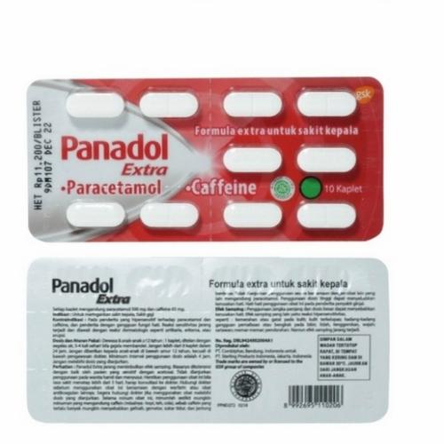 Jual PANADOL EXTRA MERAH 10 Kaplet / Strip Demam Sakit Kepala Pusing ...