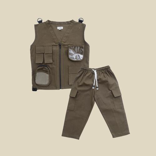 Promo KAJA VEST SET / Setelan Vest Rompi Anak Outdoor by KAIJA - Olive ...