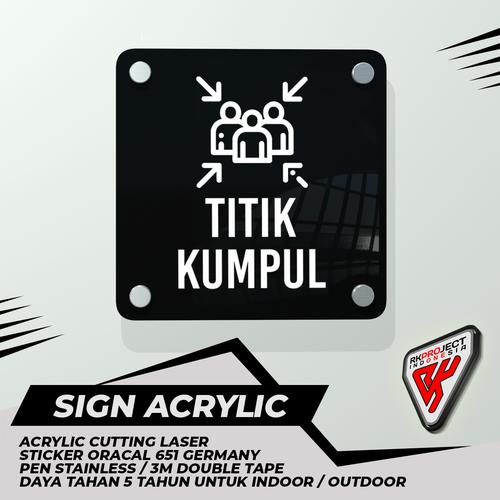 Jual SIGN BOARD AKRILIK ACRYLIC TITIK KUMPUL - DOUBLE TAPE - Kab ...