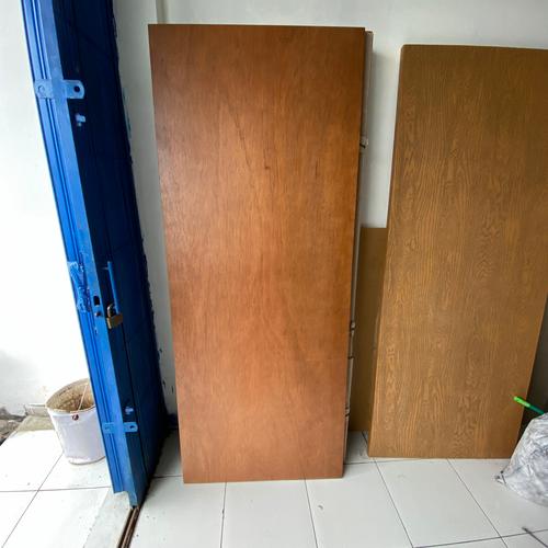 Jual Pintu kayu engineering door polos honeycomb 92x210 melamic brown ...