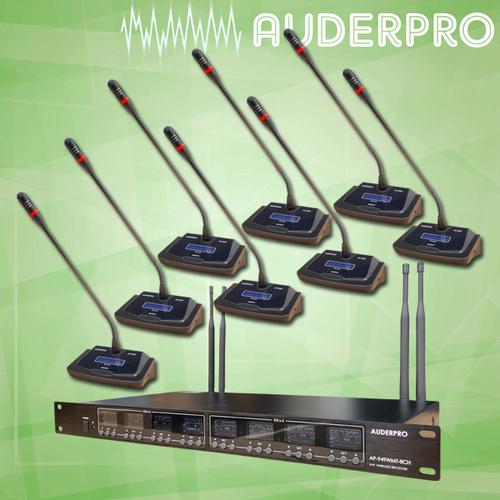 Jual PAKET MIC MEJA RAPAT WIRELESS AUDERPRO K11 PAKAI 8 MIKROFON ...