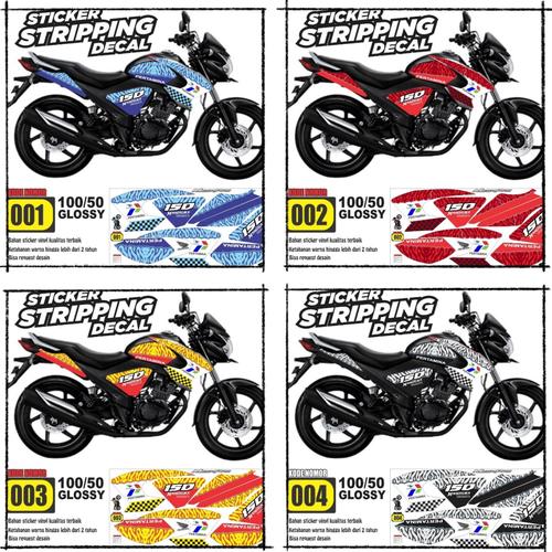 Jual Sticker Striping Decal Honda Megapro 150 Variasi AR - 03 glossy ...
