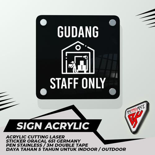 Jual SIGN BOARD AKRILIK ACRYLIC GUDANG - DOUBLE TAPE - Kab. Bandung ...