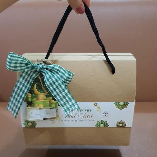 Jual Gable box tali kue kering lebaran / idul fitri Free pita + Hang ...