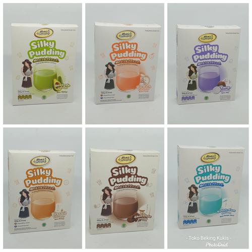 Jual Silky Pudding rasa cokelat/bubble gum/biskuit/taro/peach/alpukat ...