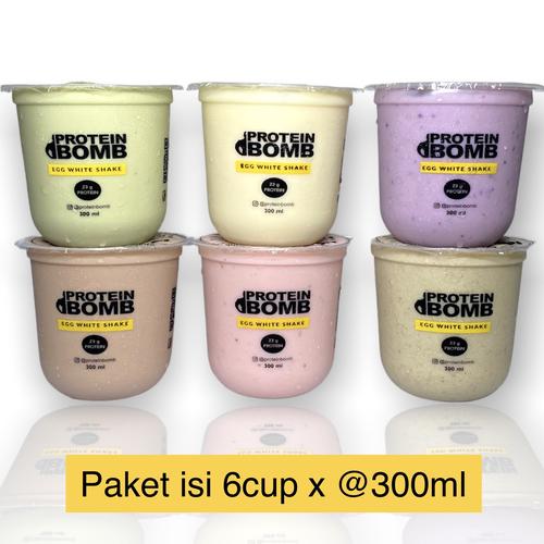 Jual Protein Bomb 300ml Paket 6cup 23gr protein Gym Fitness Suplemen ...