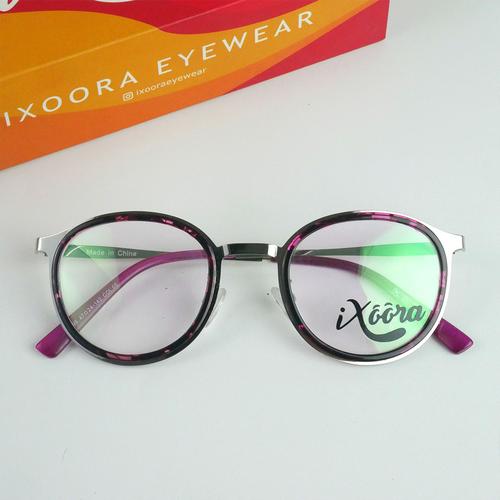 Jual Frame Kacamata Antiradiasi Ixoora Prita Pria & Wanita - Ungu Leo, Frame saja - Kota ...