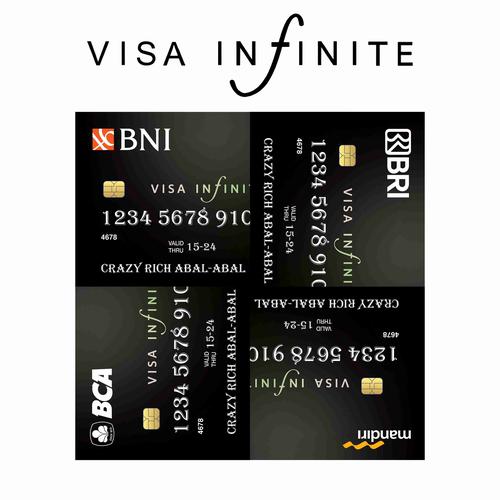 Jual BLACK CARD (VISA INFINITE) CUSTOM STICKER - Kota Surabaya - NAZ ...