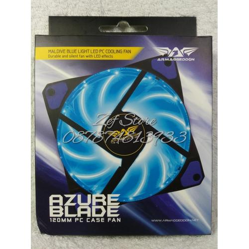 Jual Armaggeddon Azure Blade Maldive Blue LED PC Case System Fan Casing ...