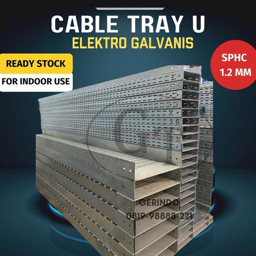 Jual Kabel Tray U 250x100x3000mm SPHC 1.2mm Elektro Galvanis - Tray ...