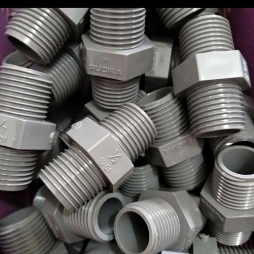 Jual DOBEL NEPEL 1/2 INCH PVC / DOUBLE NEPLE 1/2 INCH PVC / DOBEL NIPLE ...