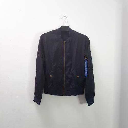 Jual GYLE Navy MA1 Bomber Jacket - Jaket MA-1 Biru Dongker Unisex ...