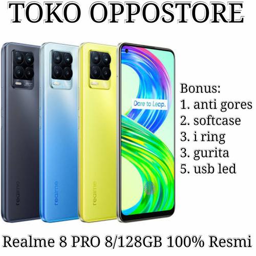 Jual HP realme 8 Pro 8/128 [108MP Quad Camera ,50W Charge ,NFC ...