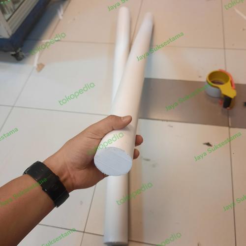 Jual Teflon Batangan / Teflon Rod / As Teflon PTFE 60 mm x 10cm ...