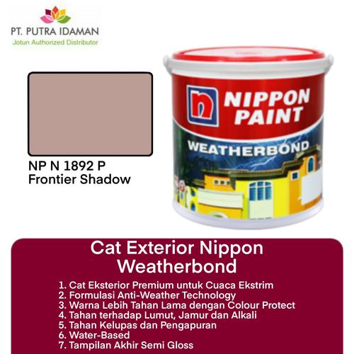 Jual NIPPON PAINT WEATHERBOND EKSTERIOR 2,5 LITER - FRONTIER SHADOW ...