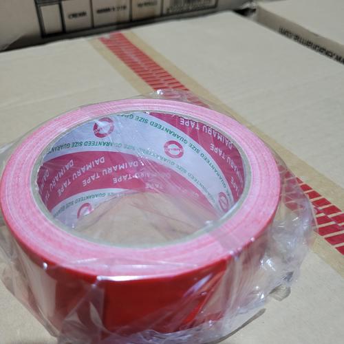 Jual Lakban kain hitam daimaru 2 inch/cloth tape 48mm x 12 M - Merah ...