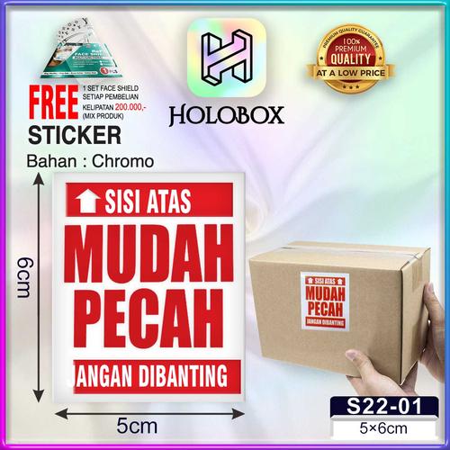 Jual Sticker Fragile|Sticker Mudah Pecah|Sticker Hati Hati|Sticker|S22 ...