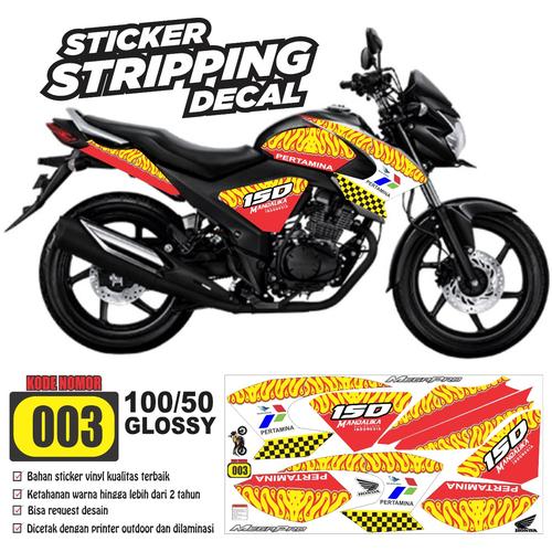 Jual Sticker Striping Decal Honda Megapro 150 Variasi AR - 03 glossy ...